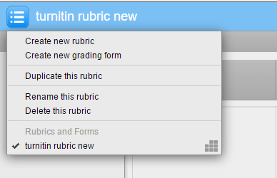 Create a Turnitin Rubric